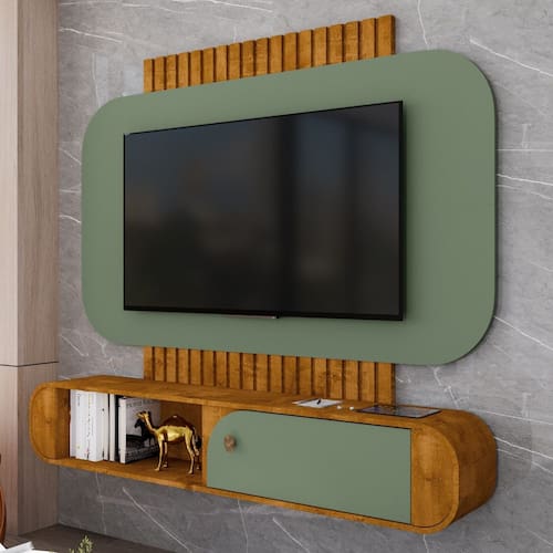 Painel Ripado para TV Até 55 Polegadas | Ponto