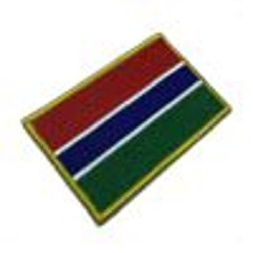 Bandeira Gambia Patch Bordado Fecho Contato | Ponto