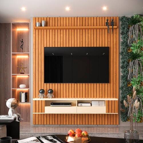 Painel Ripado Para Tv Até 75 Polegadas | Ponto