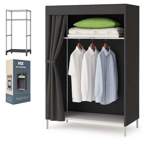 Guarda Roupa Portatil Arara Cabideiro Armario | Ponto