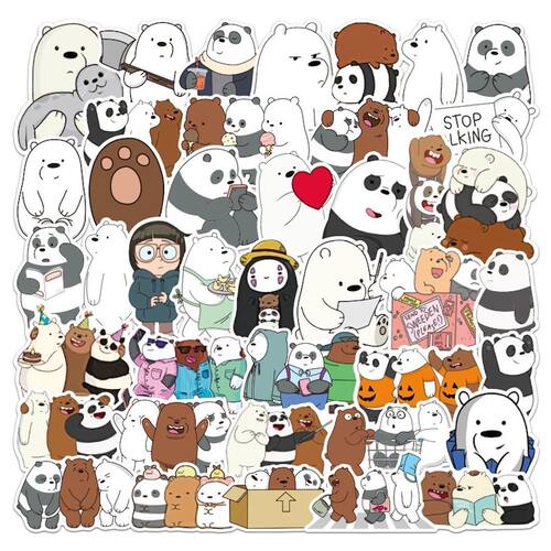 Adesivo Anime Wes Bares Bears, desenho | Ponto