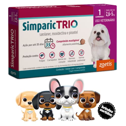 Simparic Trio Cães 6Mg C/ 1 Comprimido | Ponto