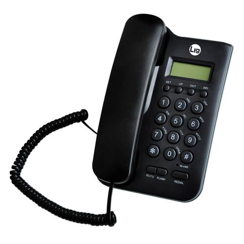 Telefone com Fio Padrão Lig Preto com Identificador | Ponto