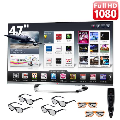 TV 47" Cinema 3D LED LG | Ponto
