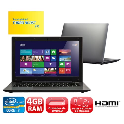 Notebook Ultrafino CCE T745 com Intel® Core™ | Ponto