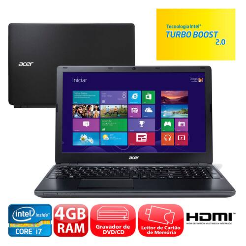 Notebook Acer Aspire E1-572-9666 com Intel® Core™ | Ponto