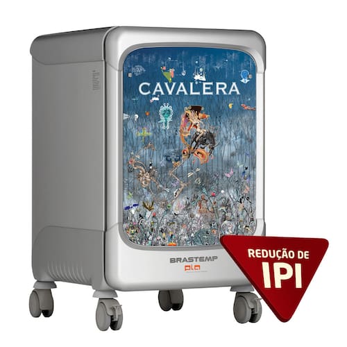 Frigobar Brastemp Pla BRL08B Prata - 80L | Ponto