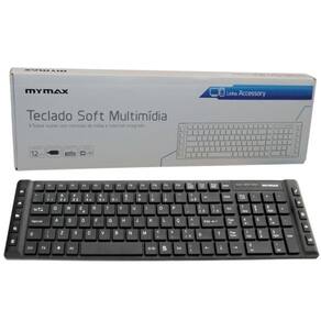 Teclado multimidia usb abnt ii curve preto 8202 mymax | Ponto