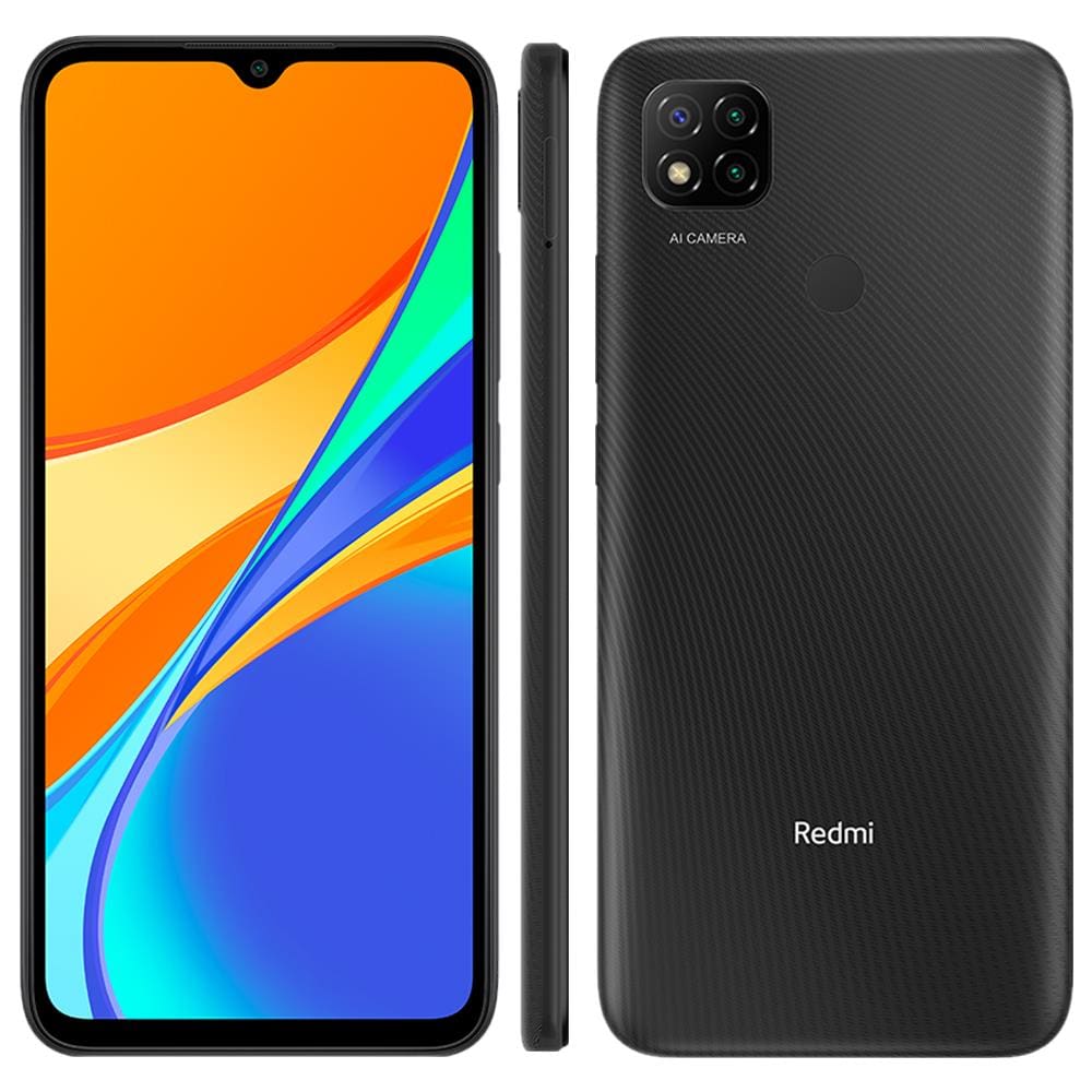 Smartphone xiaomi redmi 9c cinza64gb tela 6 53 2gb ram camera traseira ...