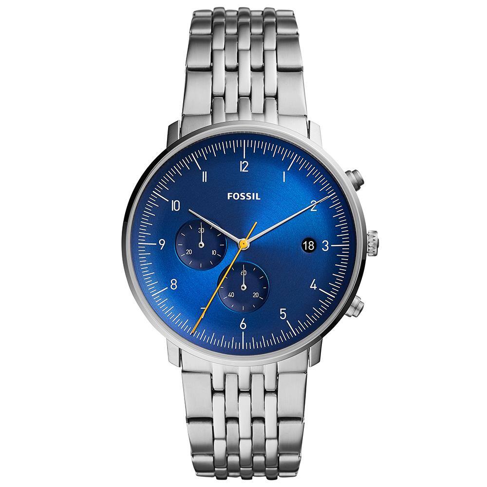 Relogio analogico fossil fs56871kn masculino metalico | Ponto