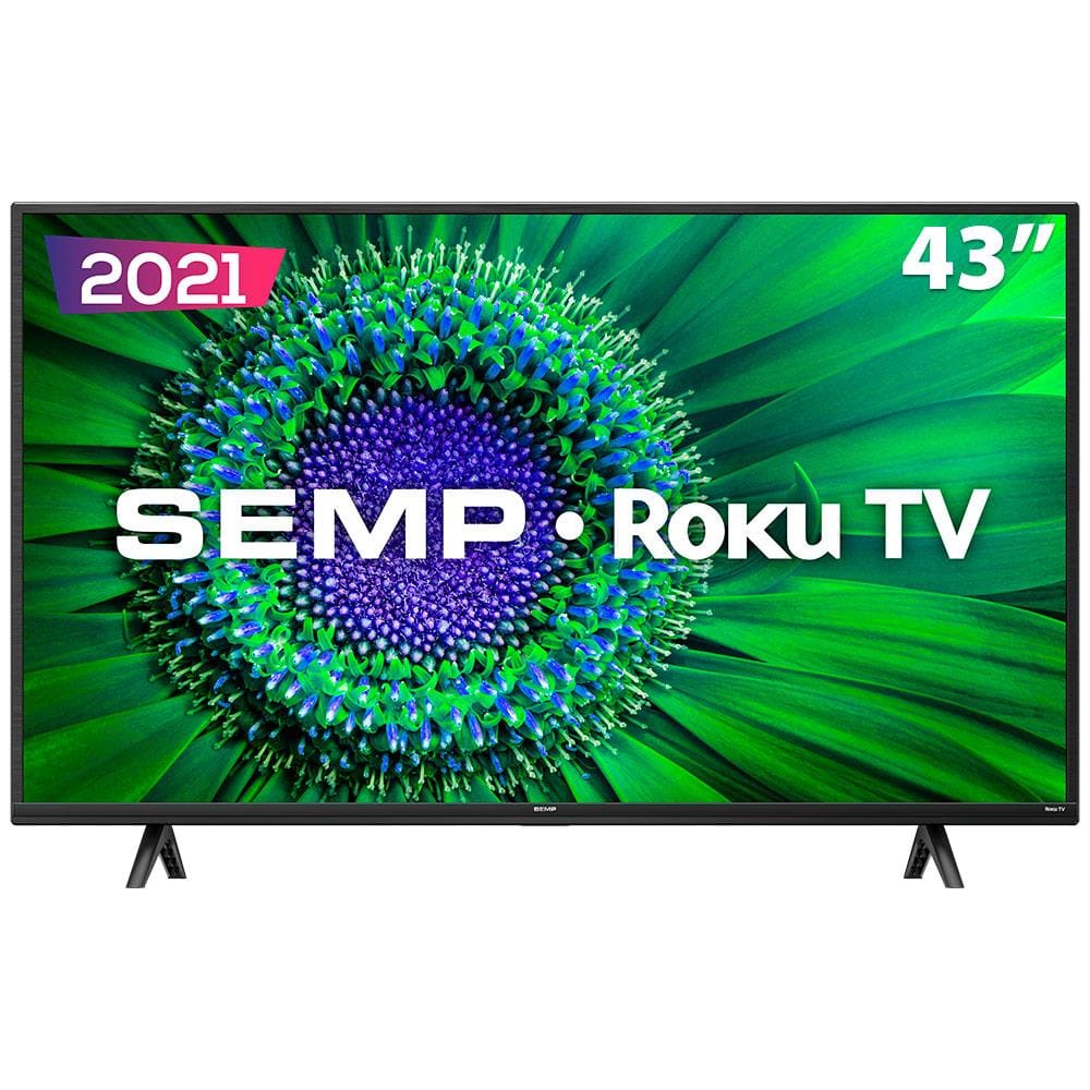 Smart tv led 43 full hd semp43s5300 2 hdmi 1 usb wi fi google assistant control | Ponto