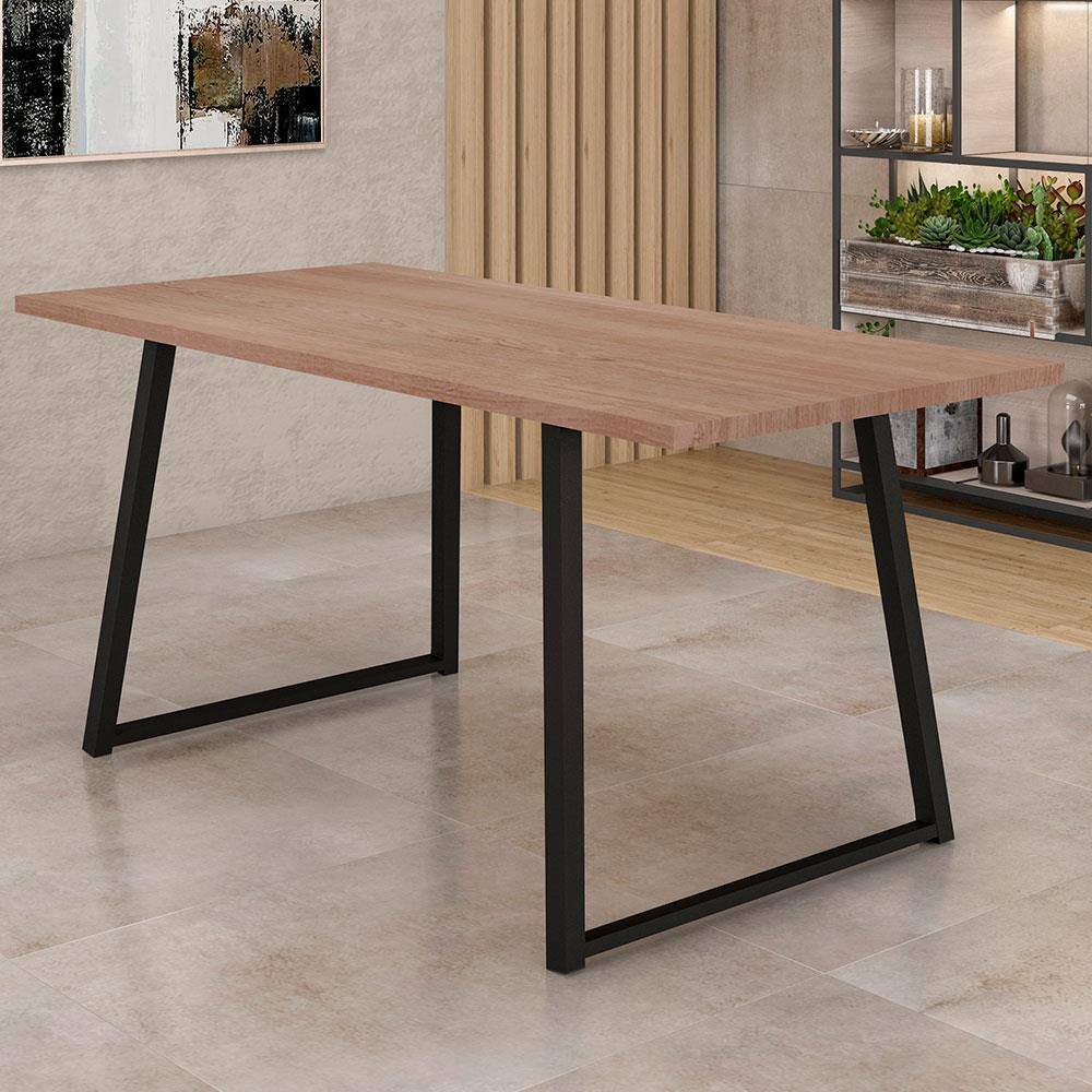 Mesa retangular de madeira macica6 lugar | Pontofrio