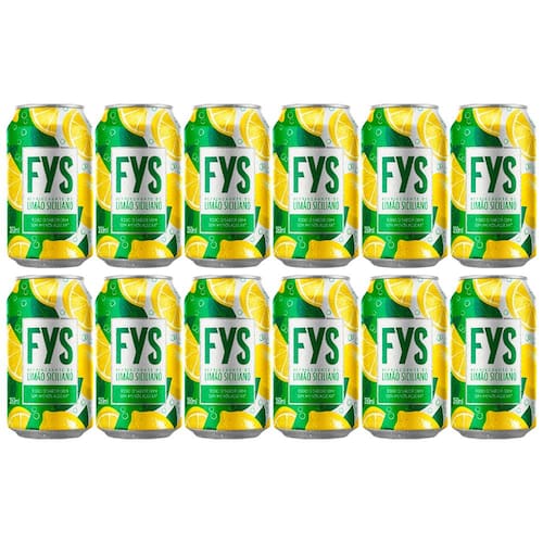 Refrigerante FYS Limão Siciliano Lata 350ml | Ponto