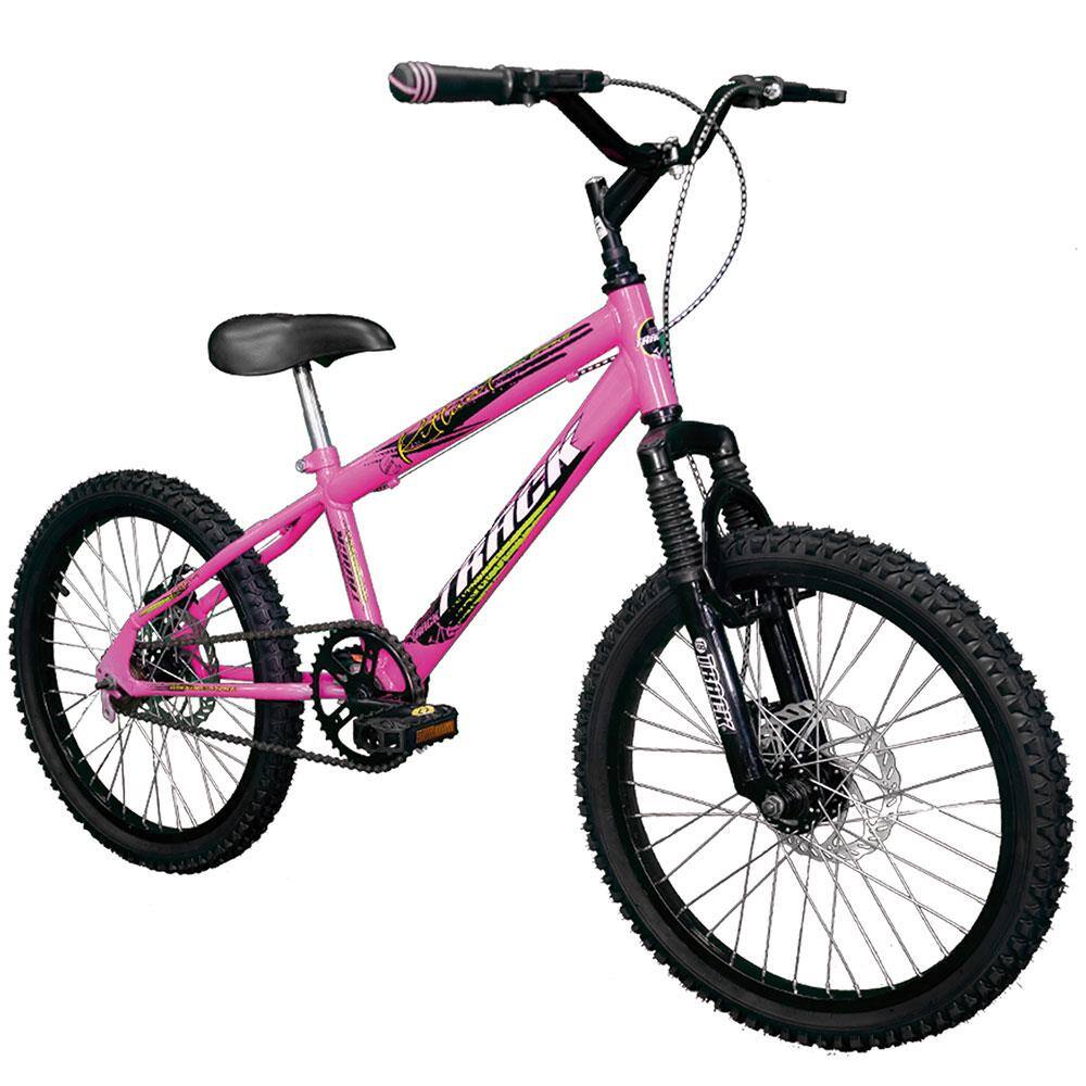Bicicleta aro 20 com suspensao rosa | Pontofrio