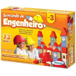 Brincando de engenheiro 120 pecas xalingo multicor | Ponto